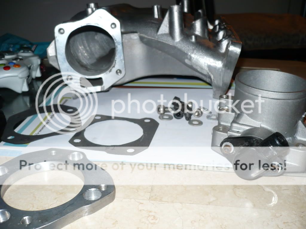 blueprint 350cfm ported RBC intake with 70mm TB and adapter plate ...